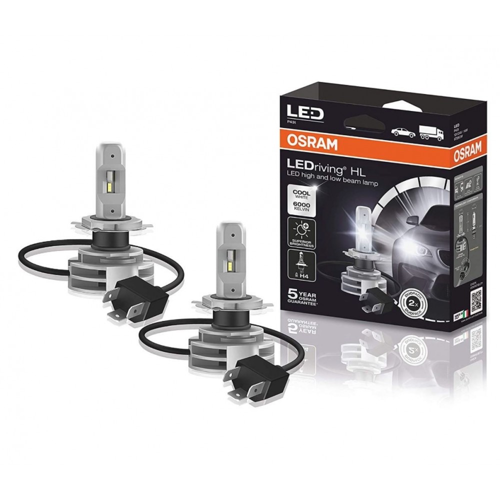 oSRAM 9726cw Osram - 9726CW Ledriving Kit coppia lampade led H4 luce b