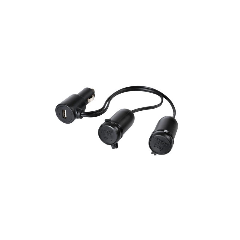 Presa corrente doppia con USB 12/24V